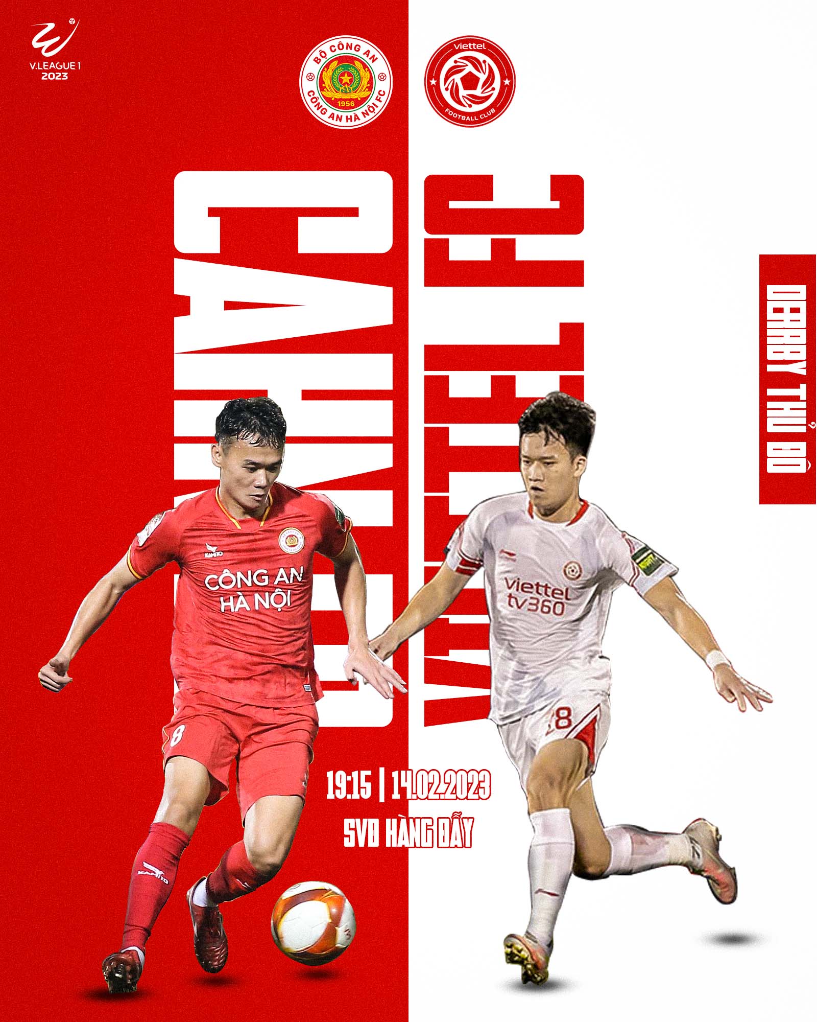 Trực tiếp bóng đá CAHN vs Viettel - Vòng 3 V.League 2023: QBV Việt Nam ...