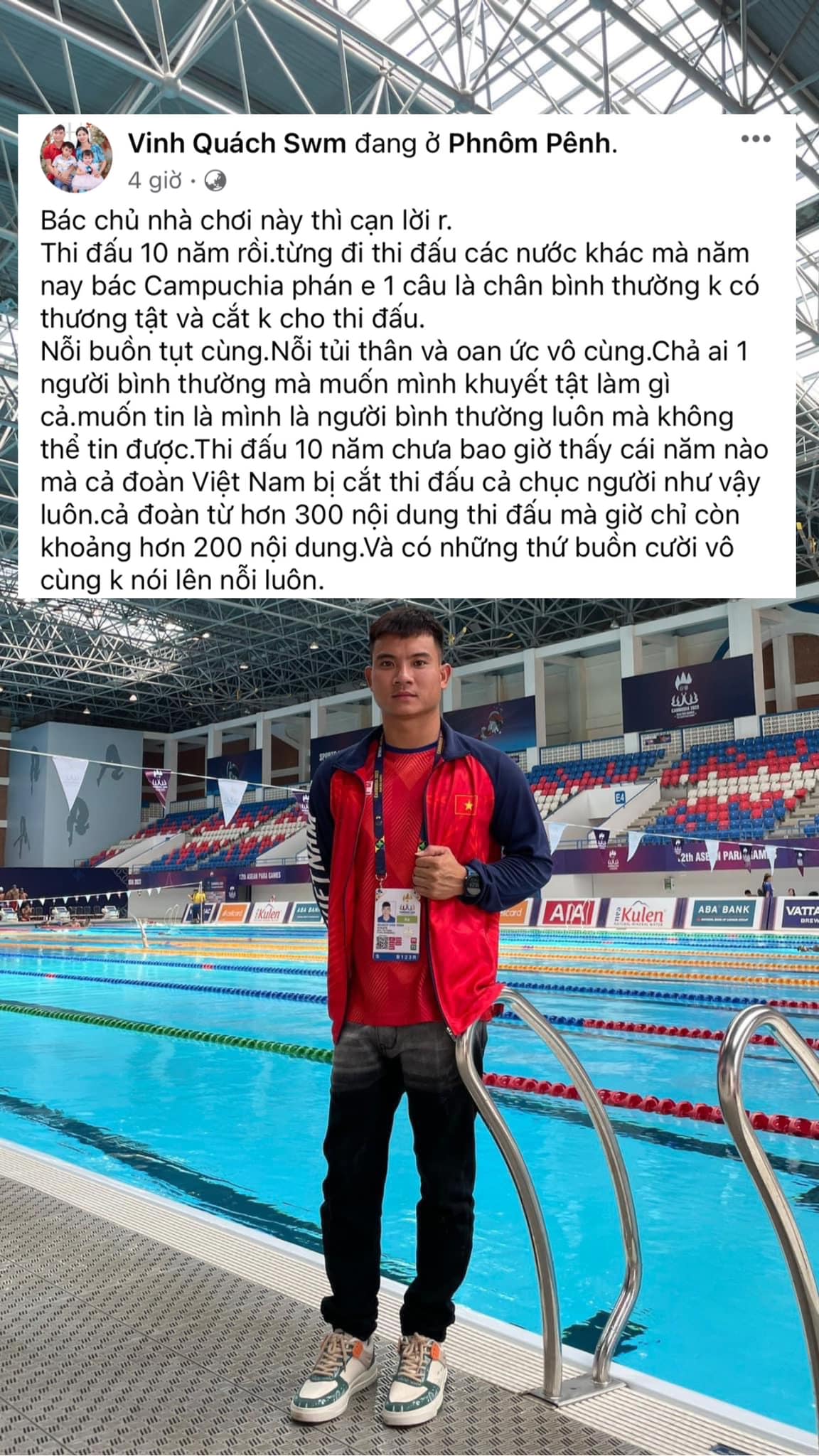 VĐV khuyết tật người Việt Nam bị hủy tư cách thi đấu ASEAN Para Games, lý do BTC đưa ra gây bức xúc