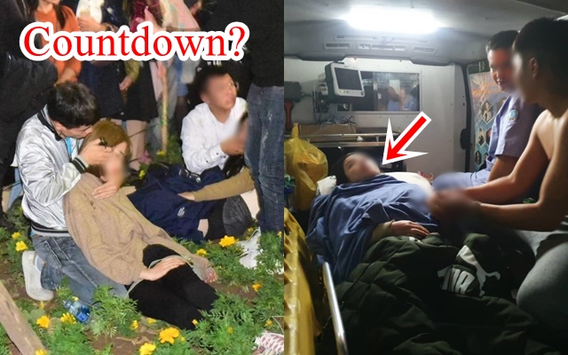 Ham hố đi xem countdown, nhiều thiếu nữ ngất la liệt bên vườn hoa bờ hồ