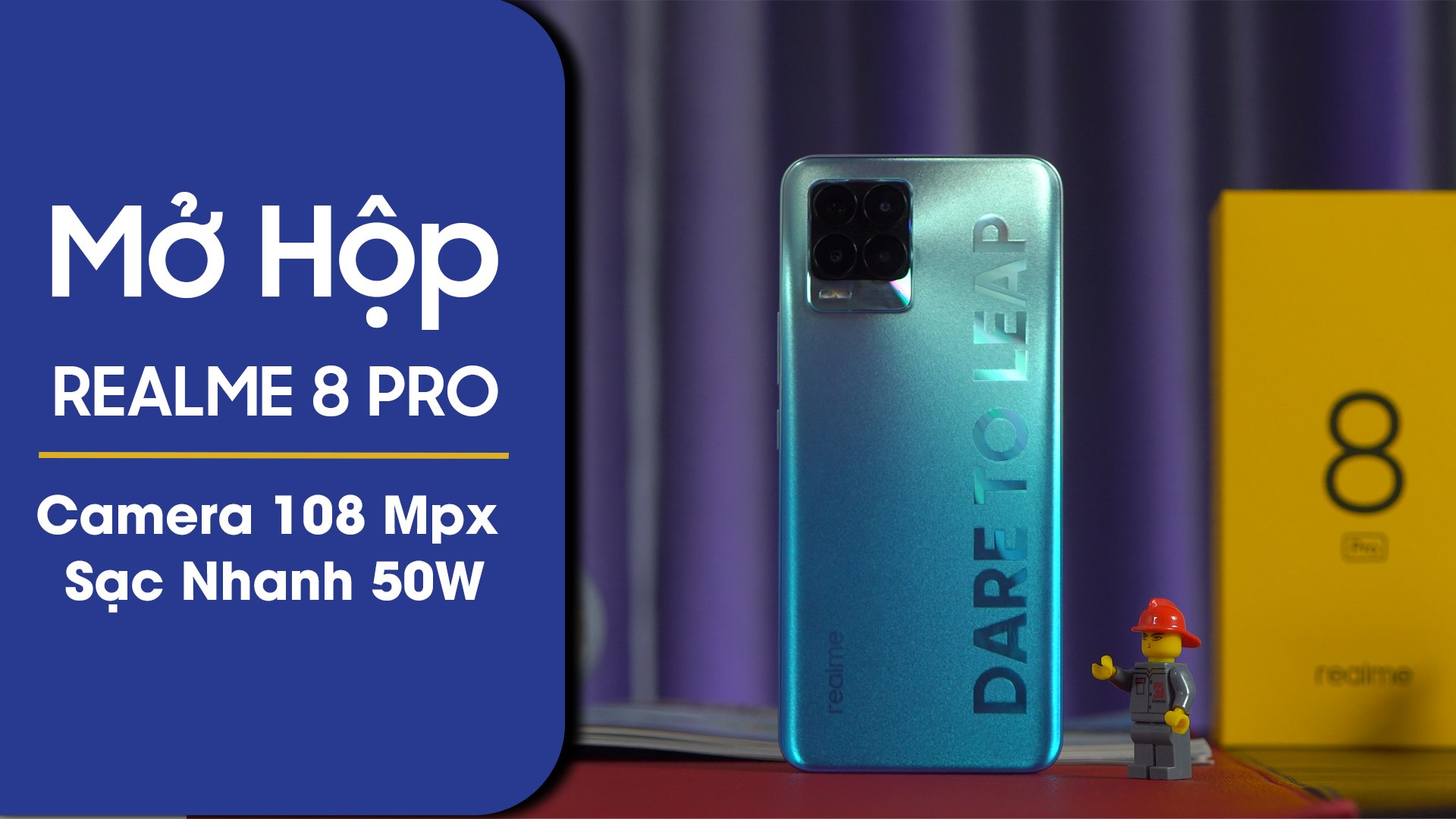 Mở hộp Realme 8 Pro: Camera 108MP, sạc nhanh 50W, thiết kế siêu đẹp