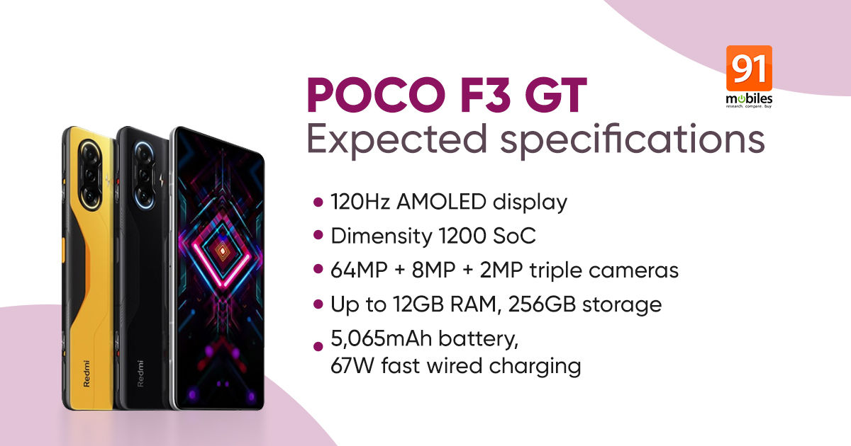 Poco F3 GT sẽ ra mắt tại Ấn Độ với chipset Dimensity 1200