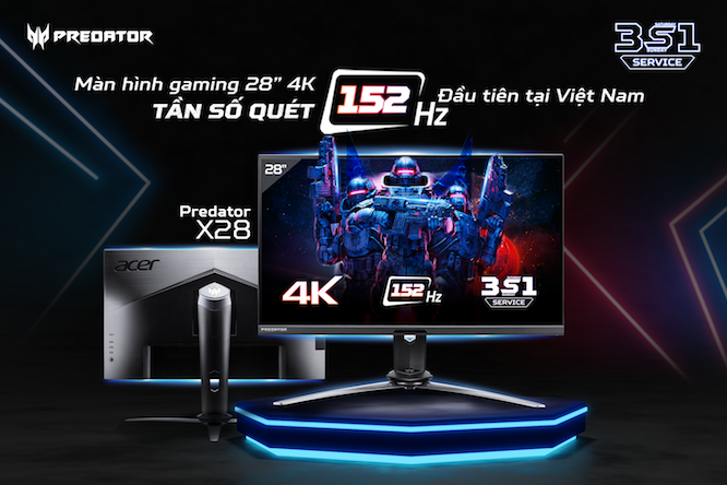 Acer giới thiệu màn hình Predator X28 dành cho game thủ hardcore, giá ...