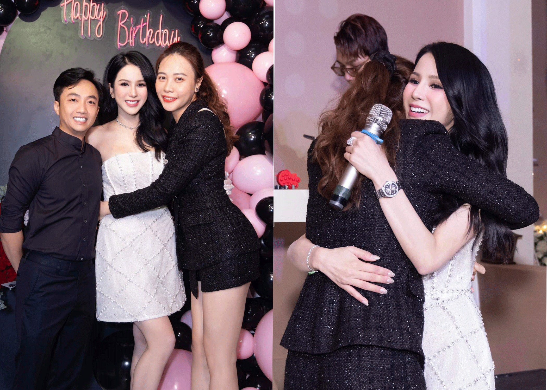 Đàm Thu Trang ôm chầm Diệp Lâm Anh tại tiệc sinh nhật, gửi lời nhắn cực ...