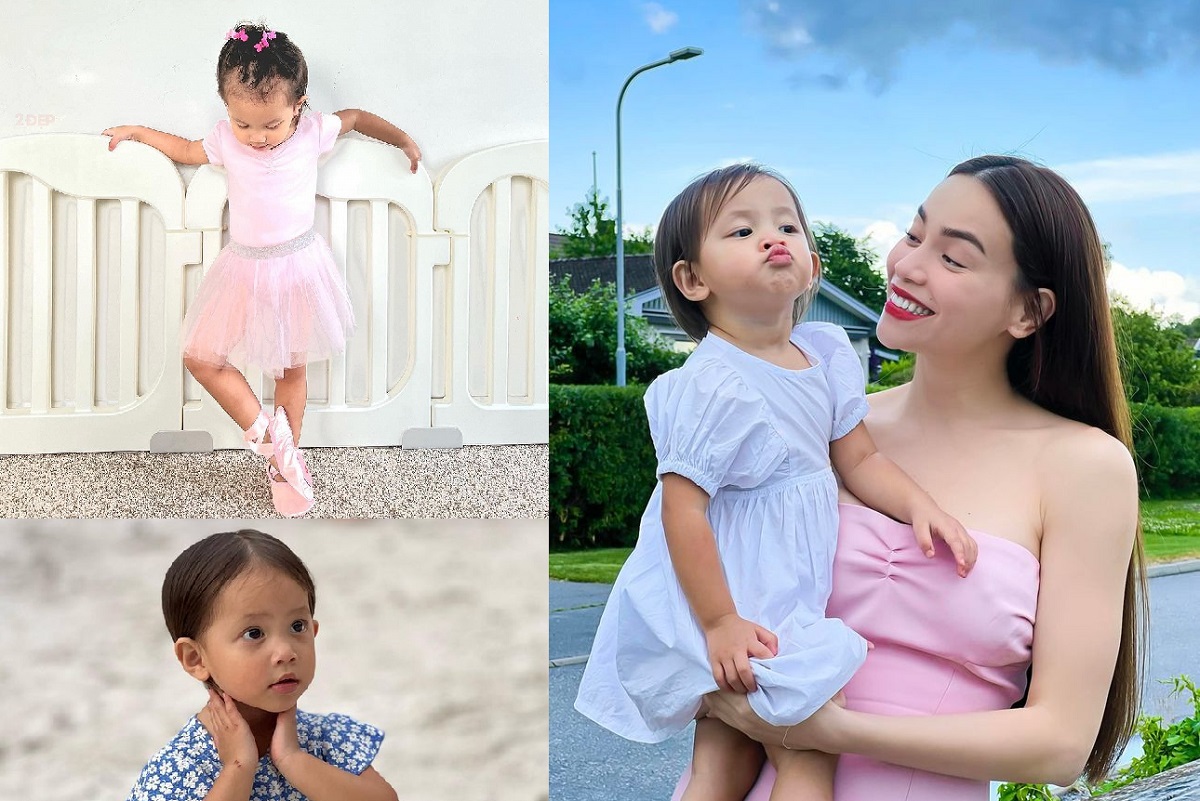 Lisa càng lớn càng giống mẹ