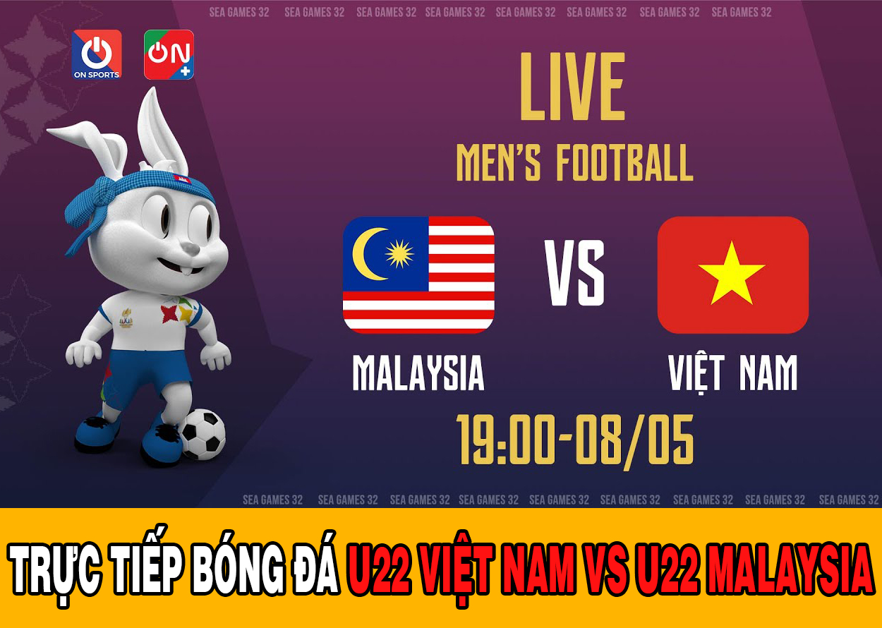Xem bóng đá trực tuyến U22 Việt Nam vs U22 Malaysia - Trực tiếp bóng đá SEA Games 32, Trực tiếp VTV5