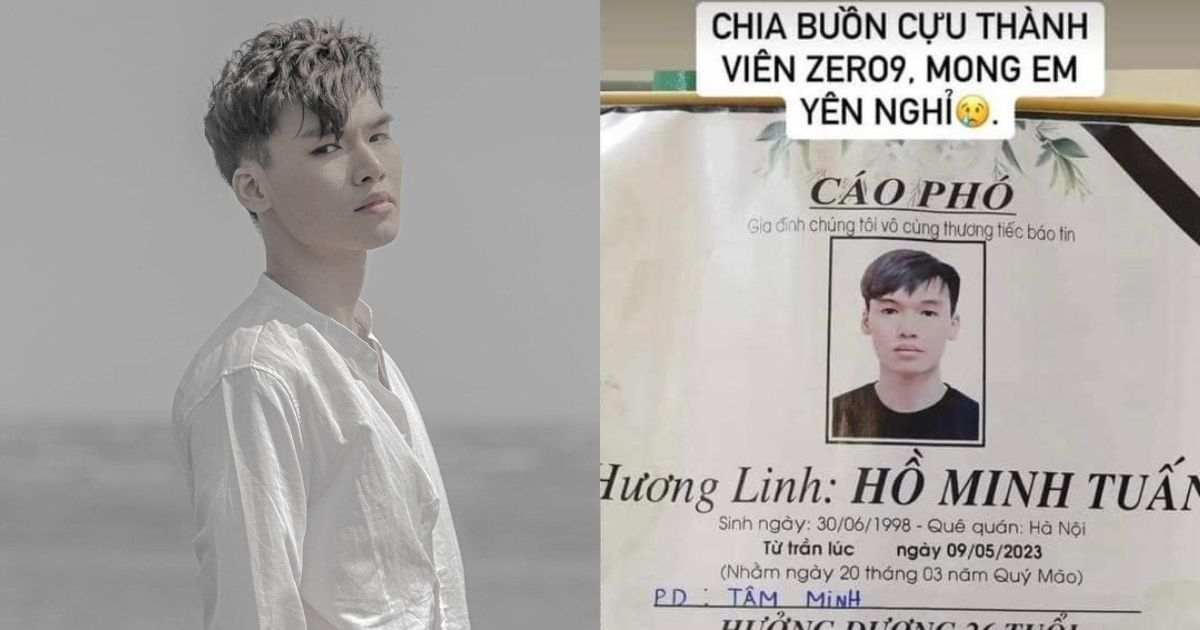 Cựu thành viên nhóm nhạc nam Zero9 đột ngột qua đời ở tuổi 25